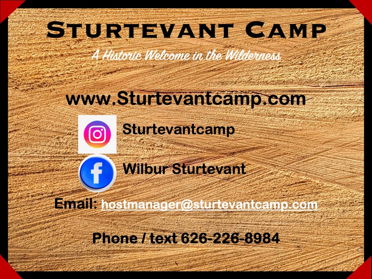 Happy Trails & Holidays – Sturtevant Camp